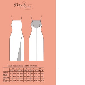 Easy Slit Dress Pattern, Backless Dress, Prom Dress Pattern, Midi Dress ...