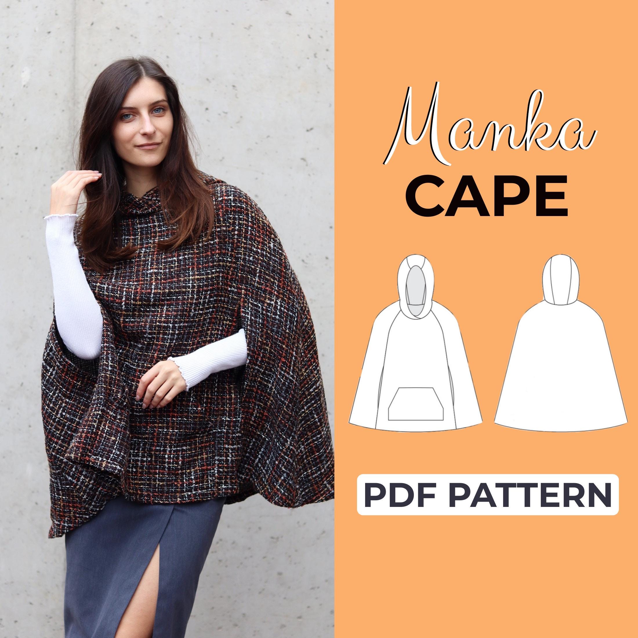 Hooded Cape Sewing Pattern | Cloak Pattern, Larp Costume | Pattern ...