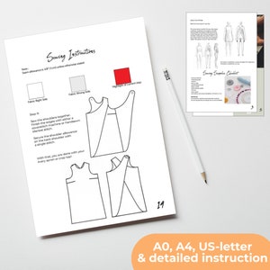 Crossback Top Sewing Pattern, Wrap Top, Criss Cross Blouse, XXS - XXL ...