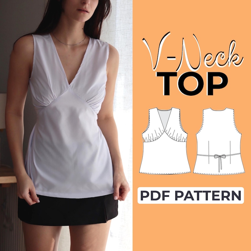 Gathered Neck - Etsy