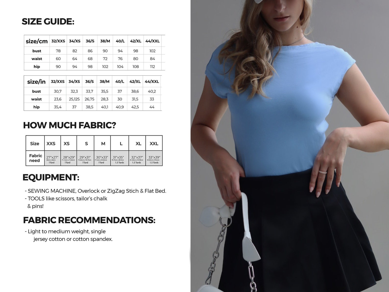 Y2K Backless Top Sewing Pattern | 90s Inspired Low Back Tee | Open Back ...