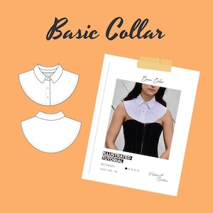 Collar Sewing Pattern Bundle | 7 Patterns (round, Cape, Sailor, Pointed ...