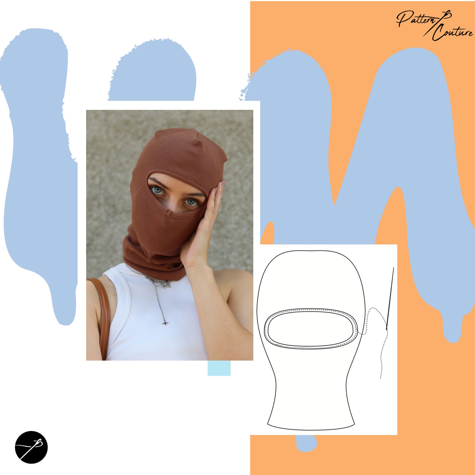 Balaclava Mask Sewing Pattern Ski Mask Pattern Winter Hat - Etsy