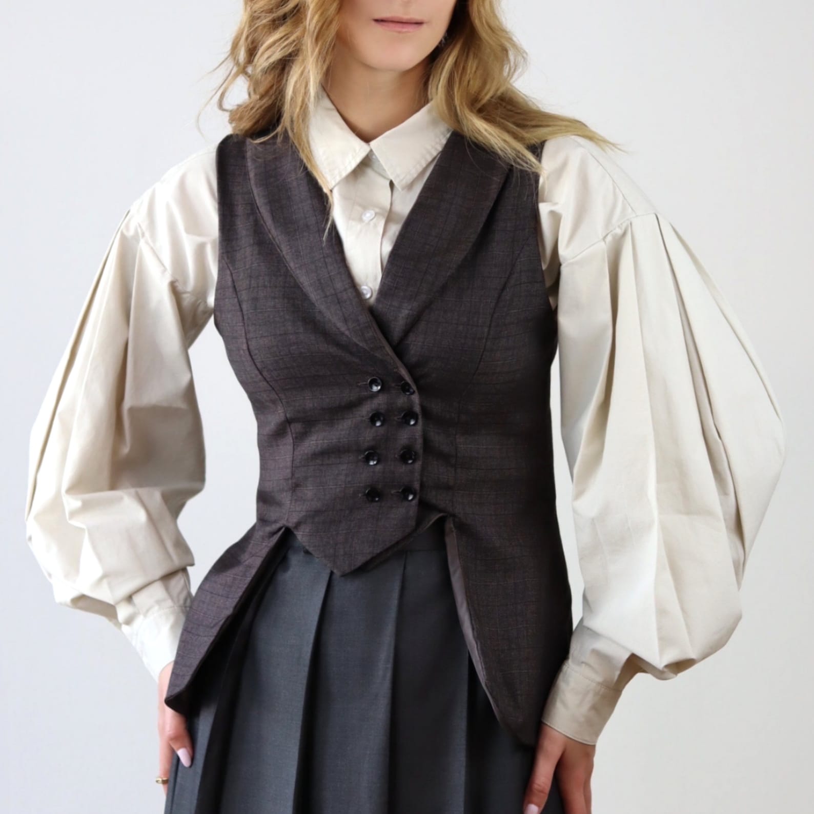 Victorian Waistcoat Sewing Pattern, Edwardian Vest Sewing Patterns, XXS ...