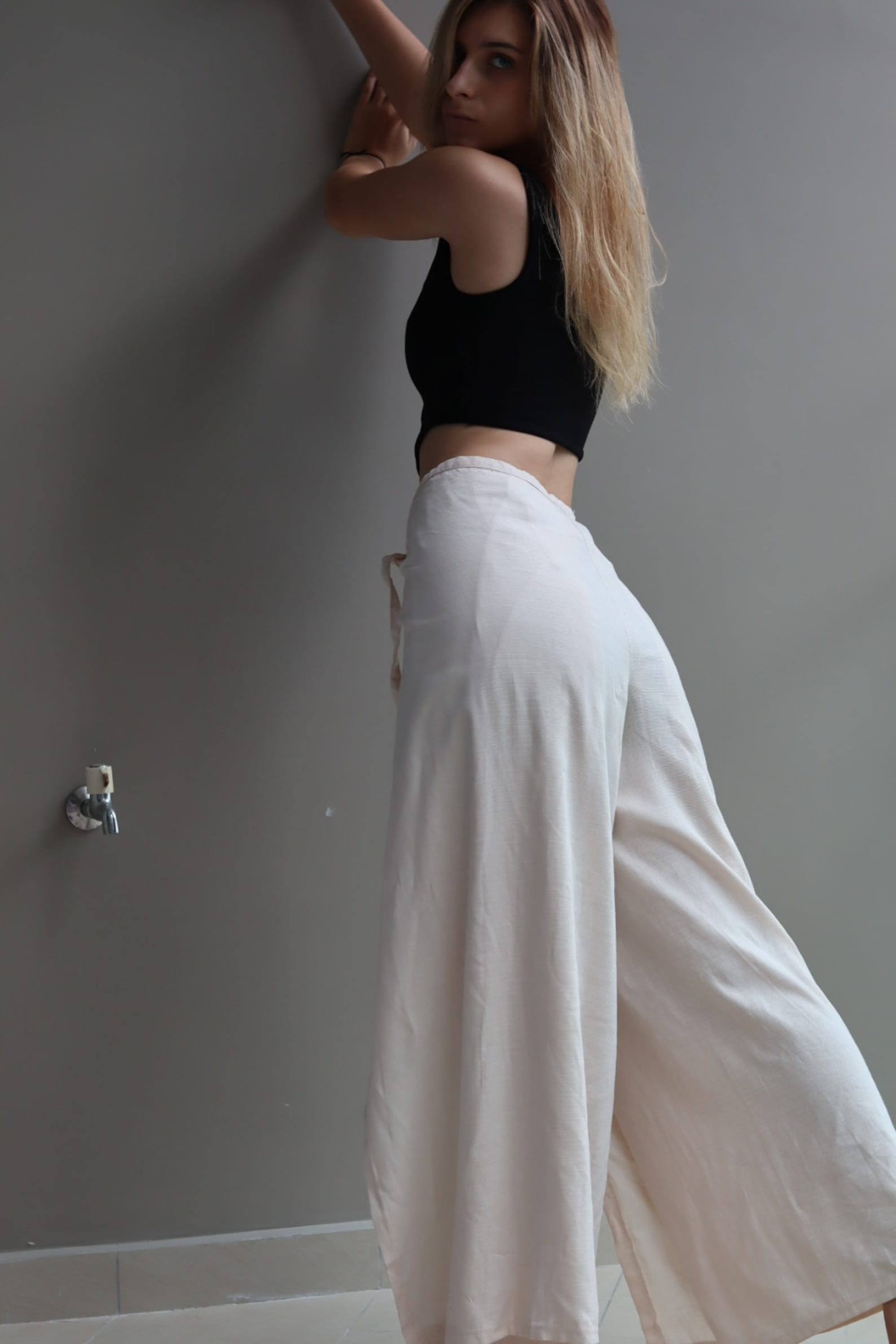 Palazzo Wrap Pants Sewing Pattern, Unbelievable Comfy and Easy Linen ...