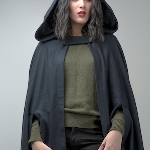 Cloak With Hood Sewing Pattern, Fantasy Carnival Costume, Elven Cape ...