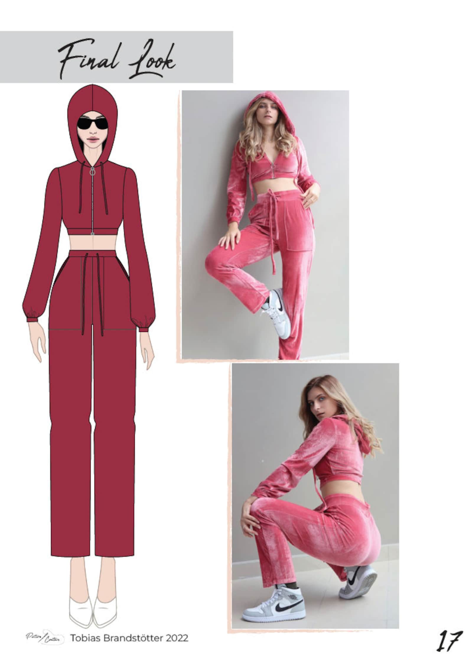 Velour Tracksuit Women Sewing Pattern, Loungewear Set, Sweatpants ...