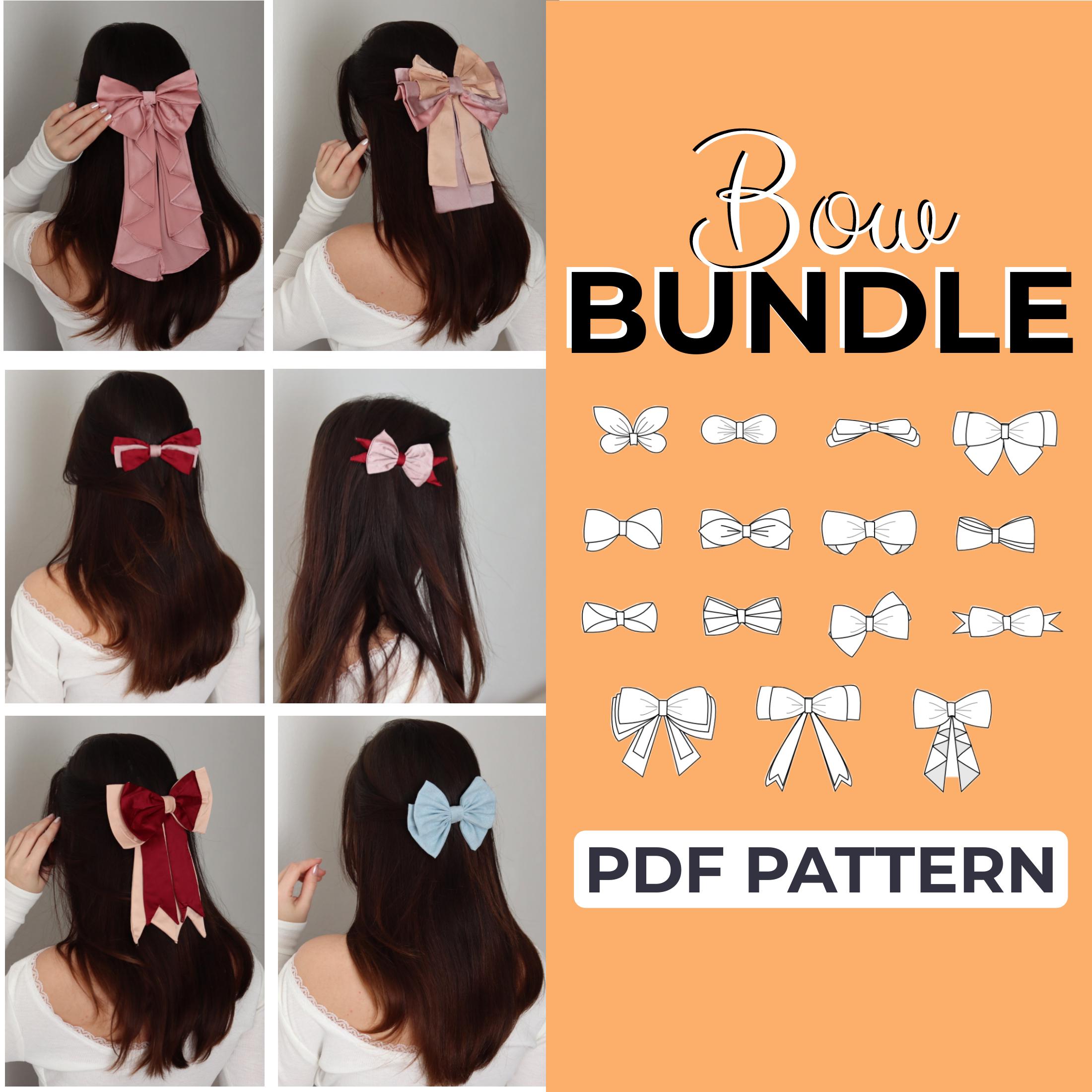 Bows Bundle Sewing Pattern | Hair Bow, Victorian Accessory | Easy ...