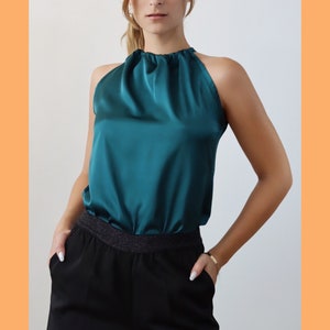 Halter Top Sewing Pattern | Back Tie Blouse Pattern | Easy Beginner ...