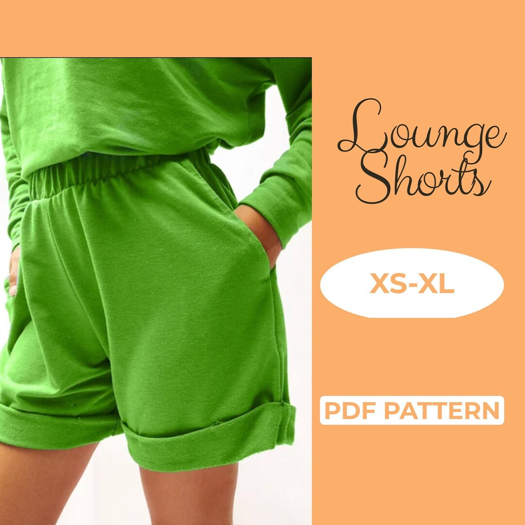High Waisted Shorts Sewing Pattern Minimalist Shorts XS-XL - Etsy