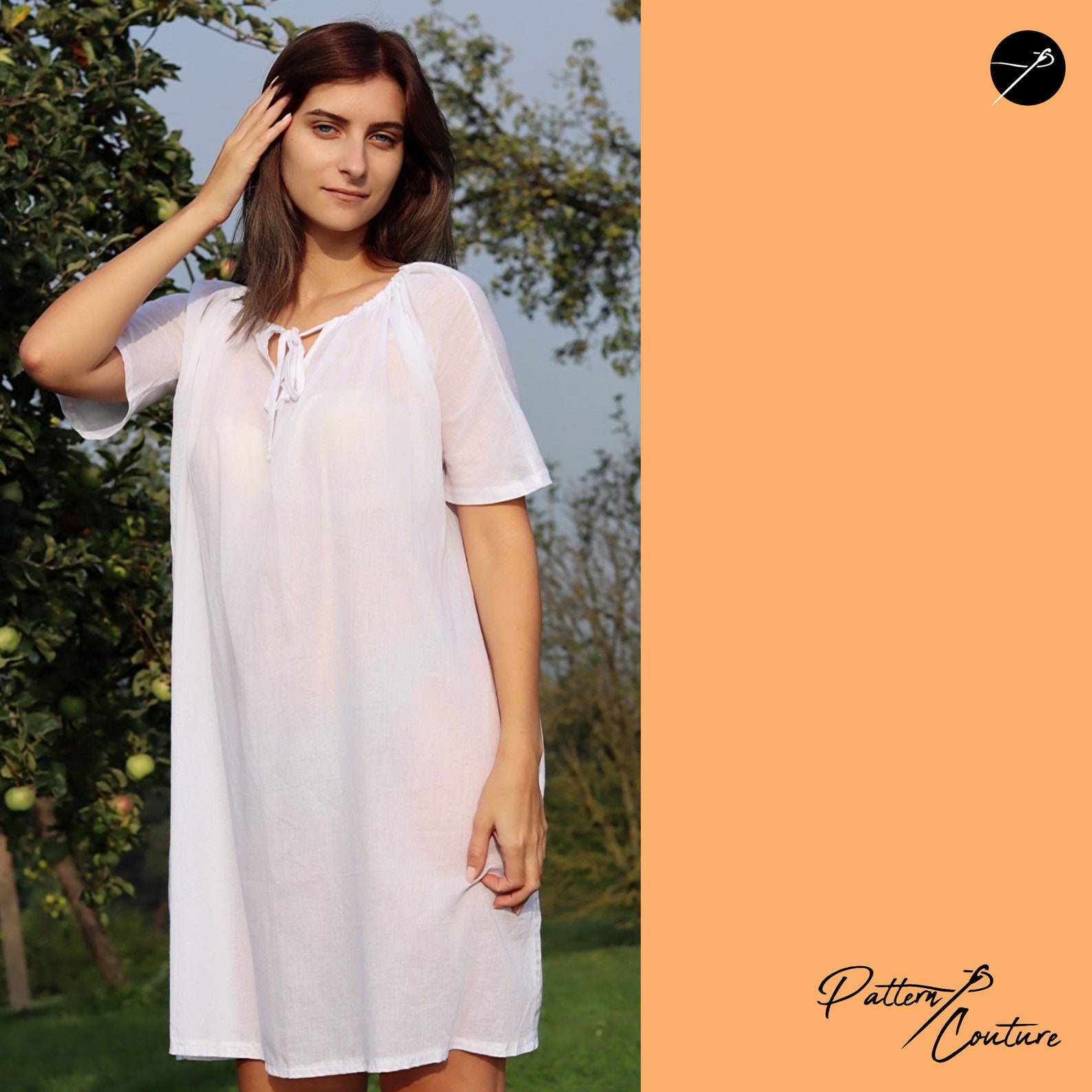 Renaissance Chemise Sewing Pattern, Medieval Nightgown, Historical ...