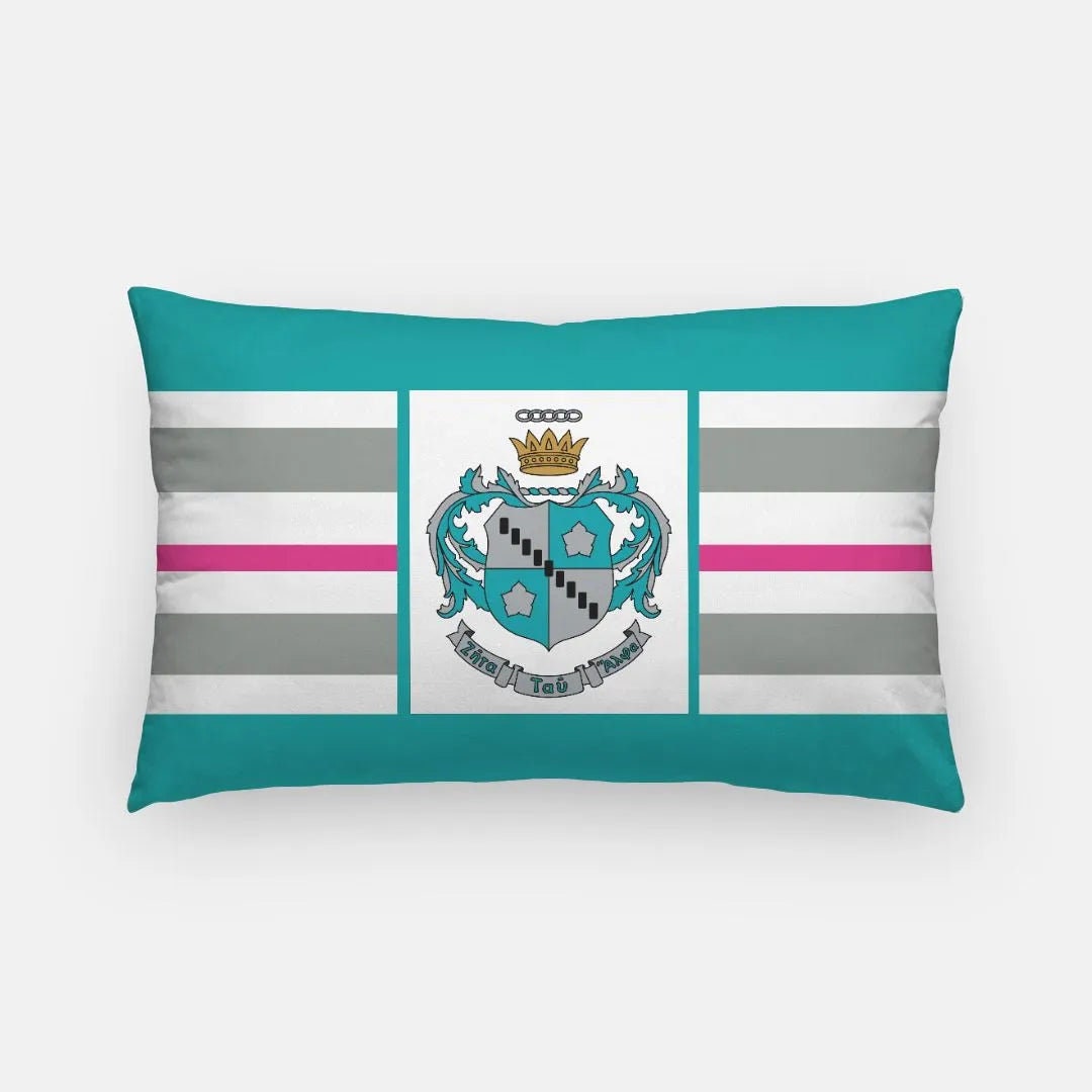 Zeta Tau Alpha Lumbar Pillow Cover Crest ZTA Official Zeta Sorority ...