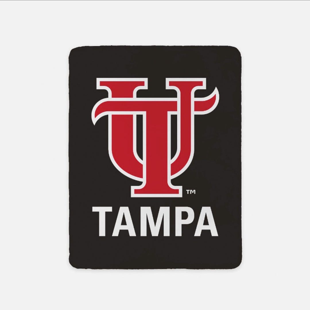 University of Tampa Blanket Interlocking Letters XL 60x80 | Custom ...