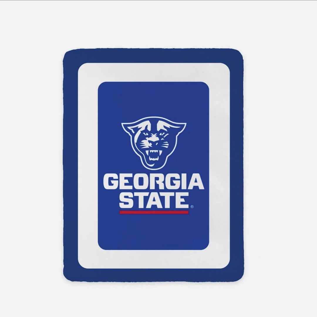 Georgia State University XL 60x80 Sherpa Blanket Layered Band | Custom ...