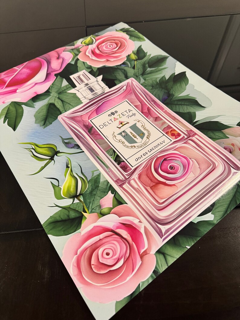 Delta Zeta Perfume Bottle Poster: Sorority Dorm Decor | Wall Art - Etsy