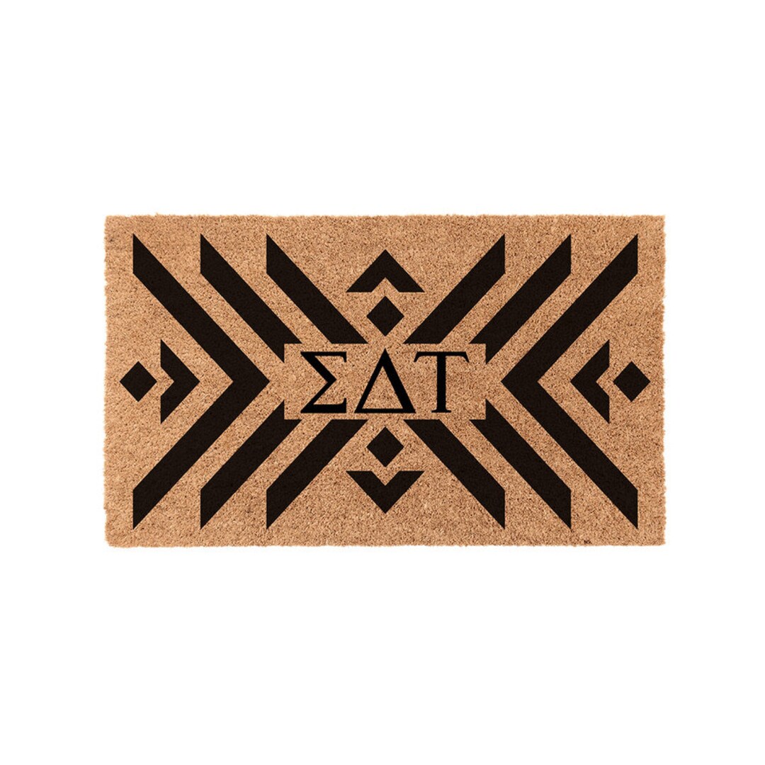 Sigma Delta Tau Coir Doormat Boho Custom Sig Delt Welcome Mat Dorm ...