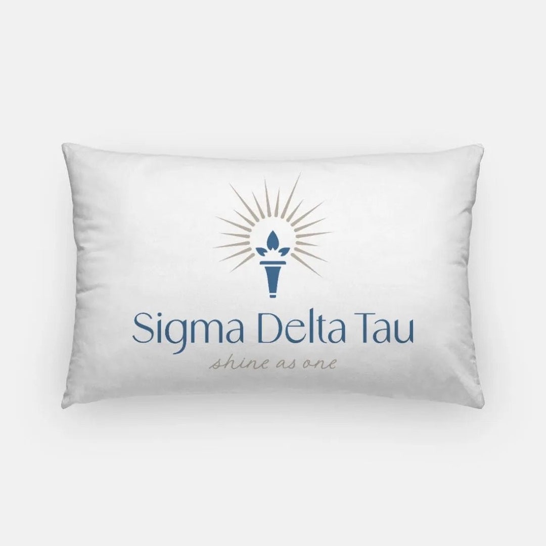 Sigma Delta Tau Lumbar Pillow Cover Custom Dorm Decor Official Sig Delt ...
