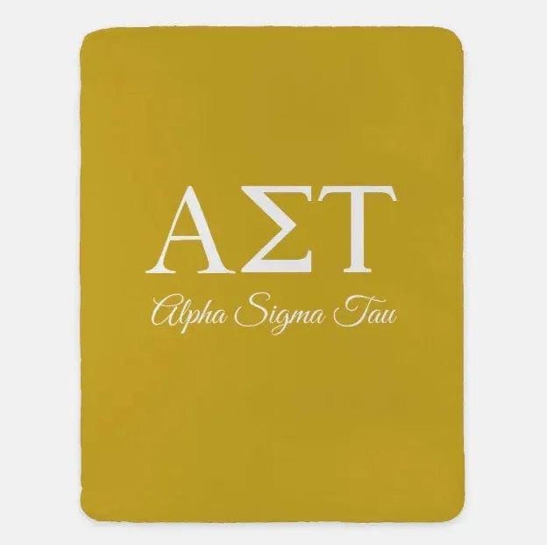 Alpha Sigma Tau XL 60x80 Sherpa Throw Blanket - Etsy