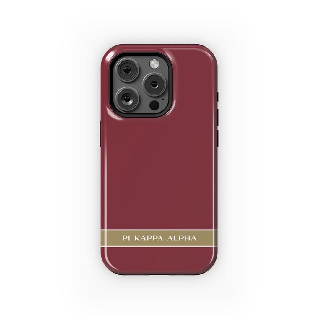 Pi Kappa Alpha iPhone Case: Garnet PIKE Fraternity Magsafe Tough Shell ...