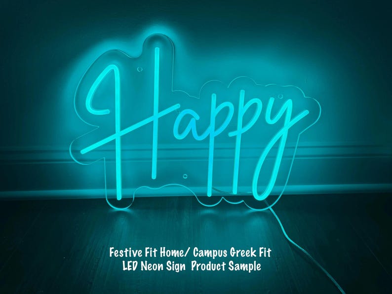 Gphib LED Neon Script Sign W/ Dimmer | Custom Gamma Phi Beta Wall Art ...