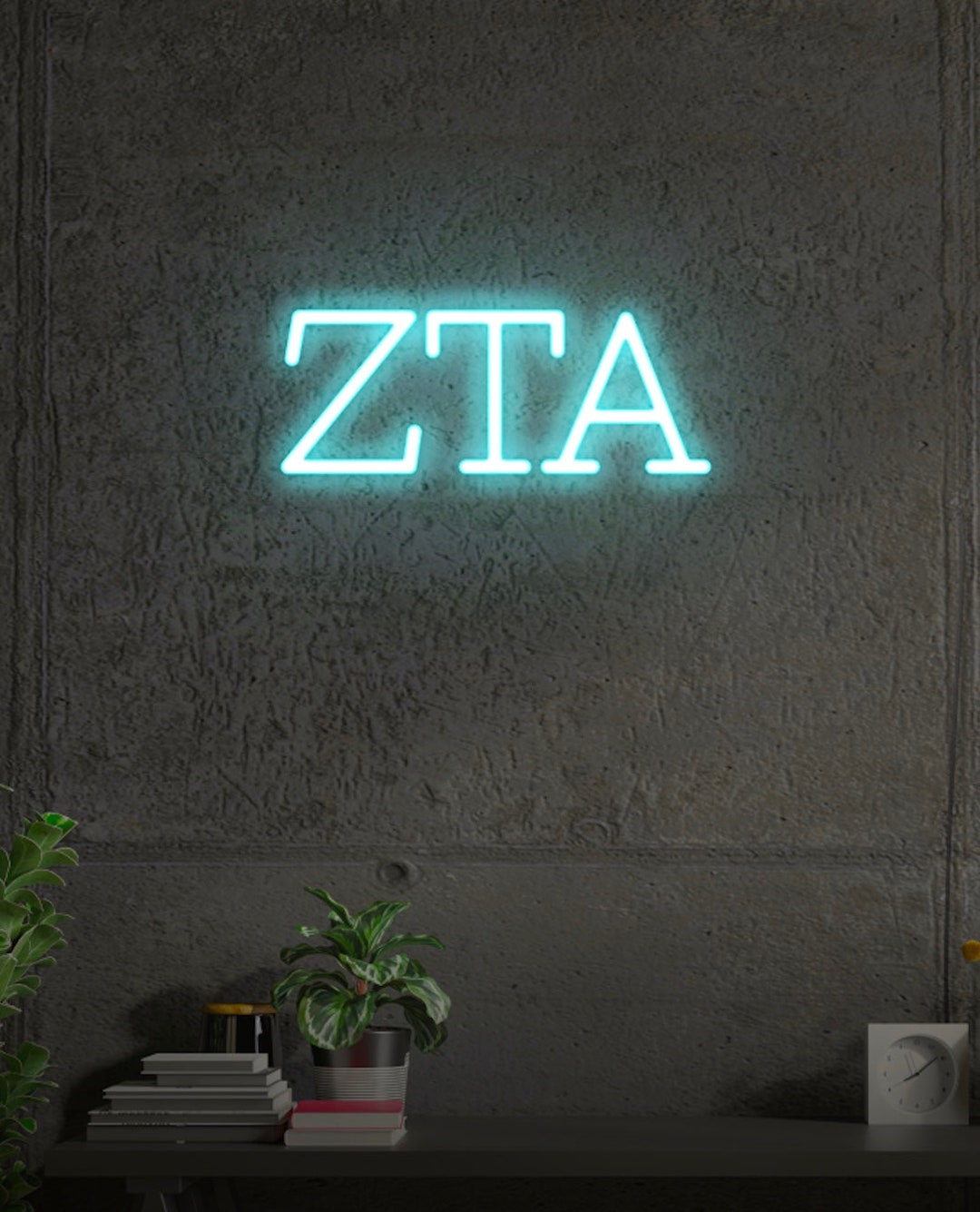 Zeta Tau Alpha LED Neon Sign With Dimmer | Custom Wall Art Dorm Decor ...