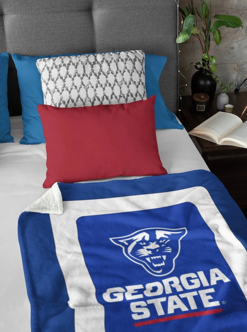 Georgia State University XL 60x80 Sherpa Blanket Layered Band | Custom ...