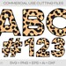 Doodle Leopard Print - Hand Drawn Letters Alphabet & Numbers - SVG ...