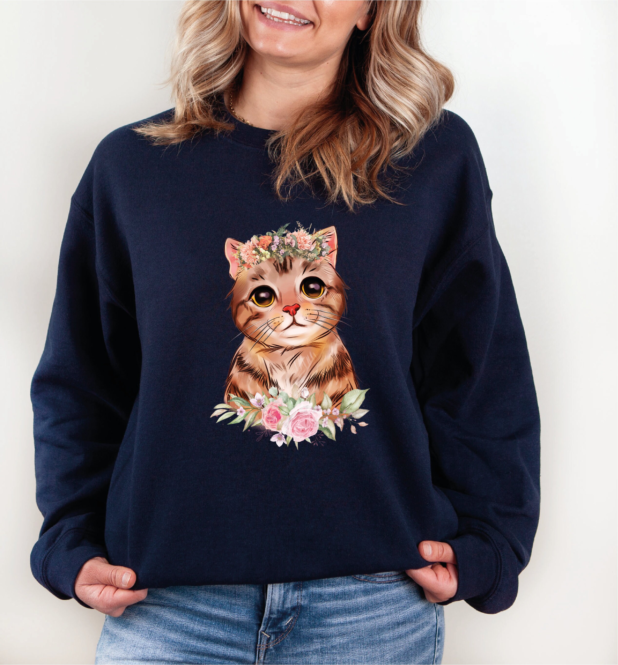 Cute Cat Hoodie Cat Mum Hoodie Cat Lover Hoodie Gift Animal - Etsy UK