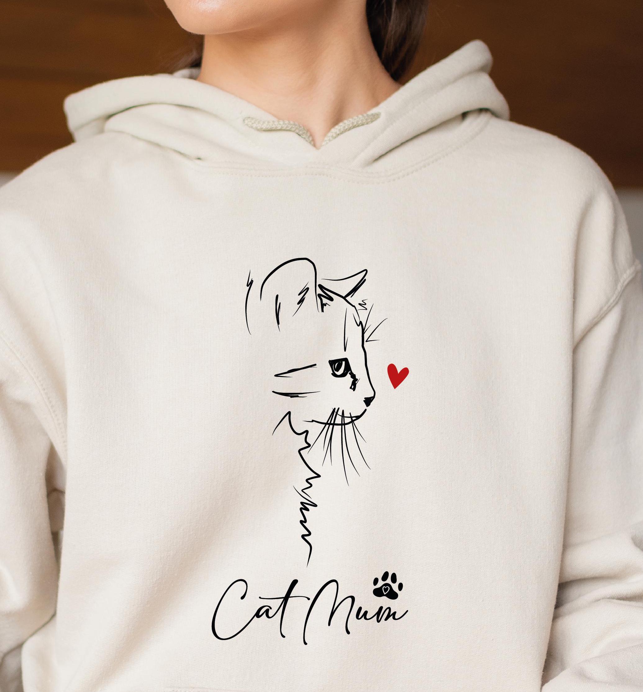 Cat Mom Hoodie Etsy UK