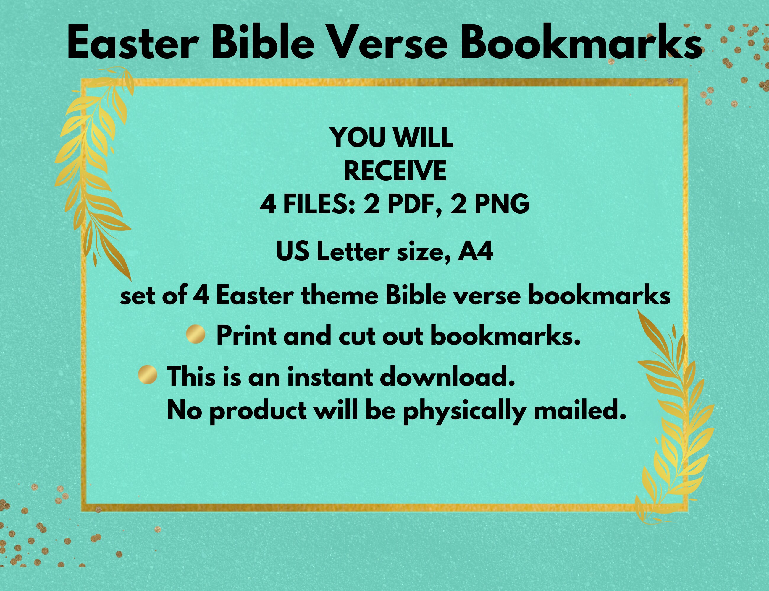 Easter Theme Bible Verse Watercolor Bookmark Set, Jesus and the ...