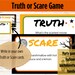 Halloween Truth or Scare Printable Game, Fall Halloween Game - Etsy