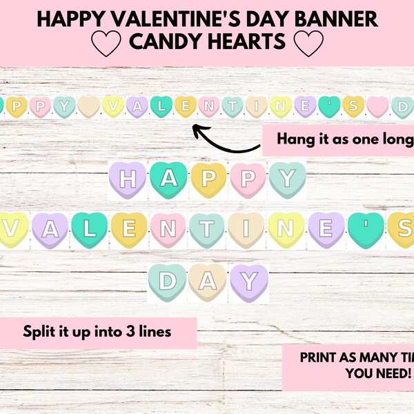 Valentine Banner - Etsy
