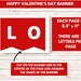 Happy Valentine's Day Banner, Valentines Garland, Valentines Day ...
