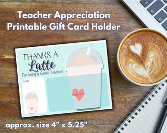 Teacher Appreciation Gift Card Holder, Teacher Gift Card Holder ...