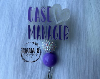 Social Worker Bling Badge Reel/msw/case Manager/child - Etsy