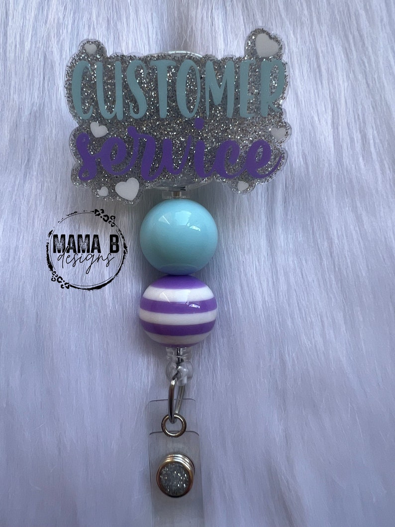 Customer Service Badge Reel - Etsy