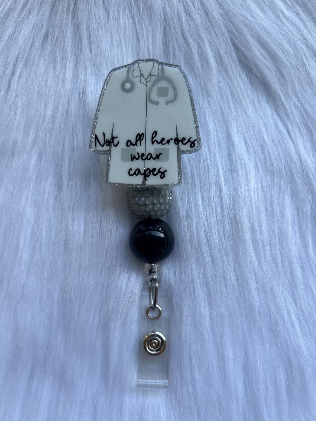 Lab Coat Badge Reel for Doctor - Etsy