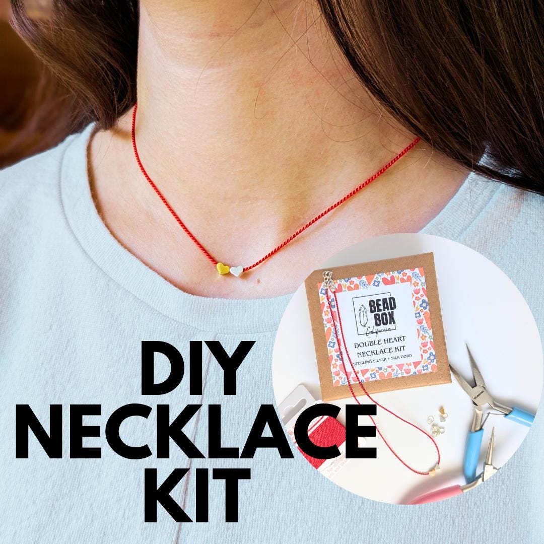 Valentine's Day DIY Necklace Craft Kit: Handmade Jewelry Making Gift ...