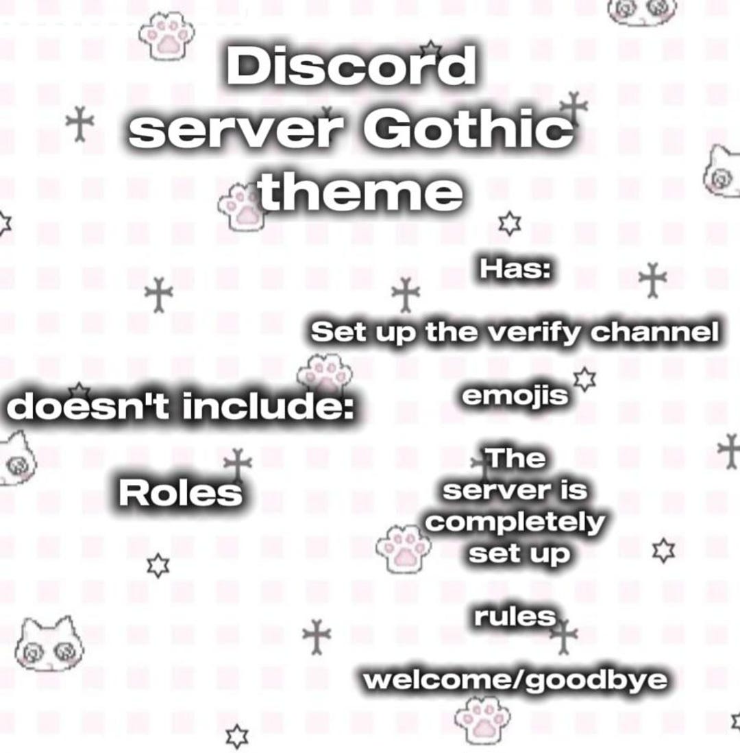 Fully Set up Discord Server Gothic Theme - Etsy Australia