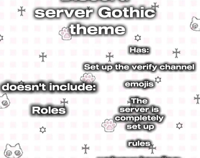 Fully Set up Discord Server Gothic Theme - Etsy