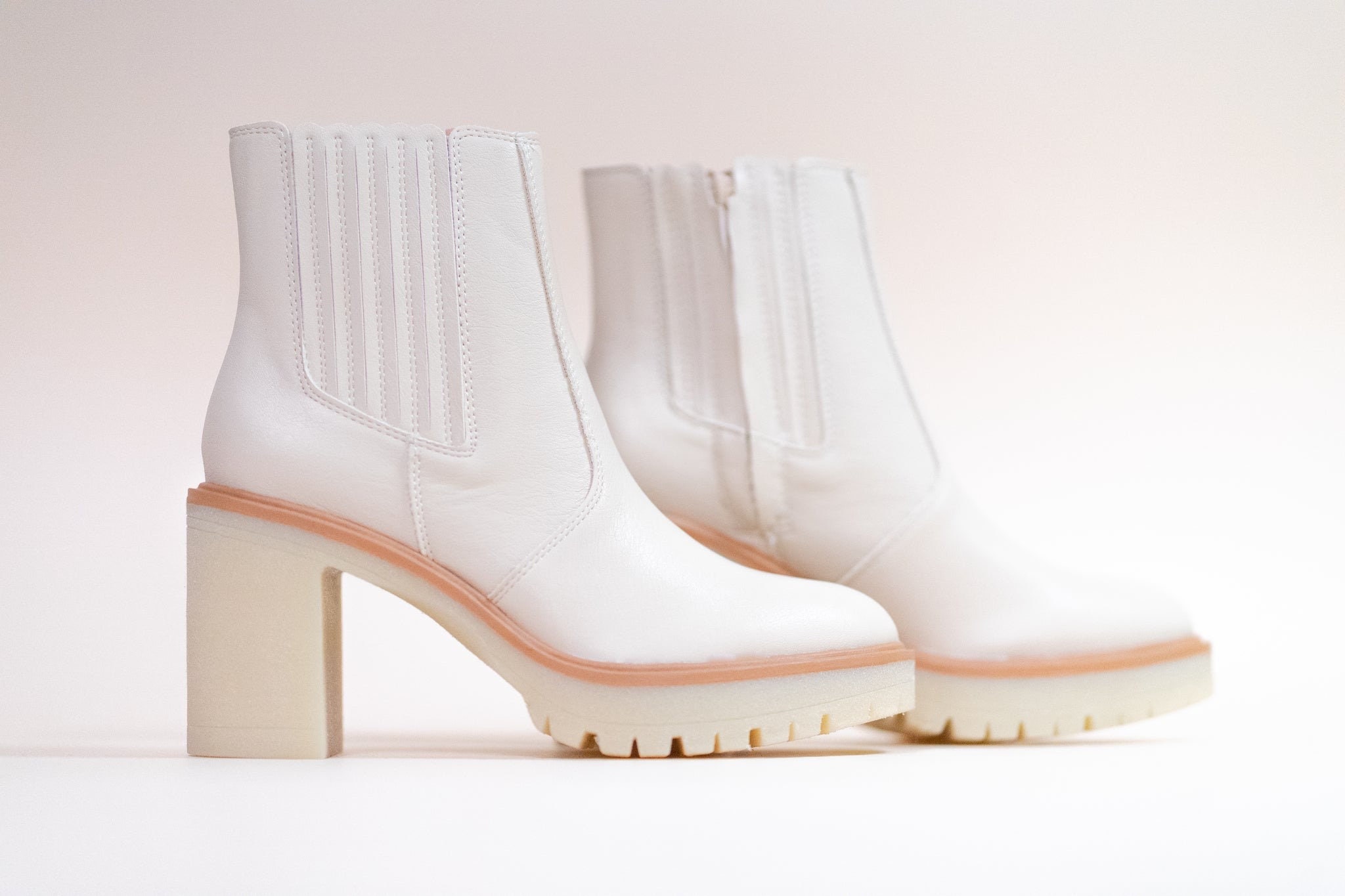 Neutral Trendy Boots, All Weather Proof Booties, Padded Insole Women ...