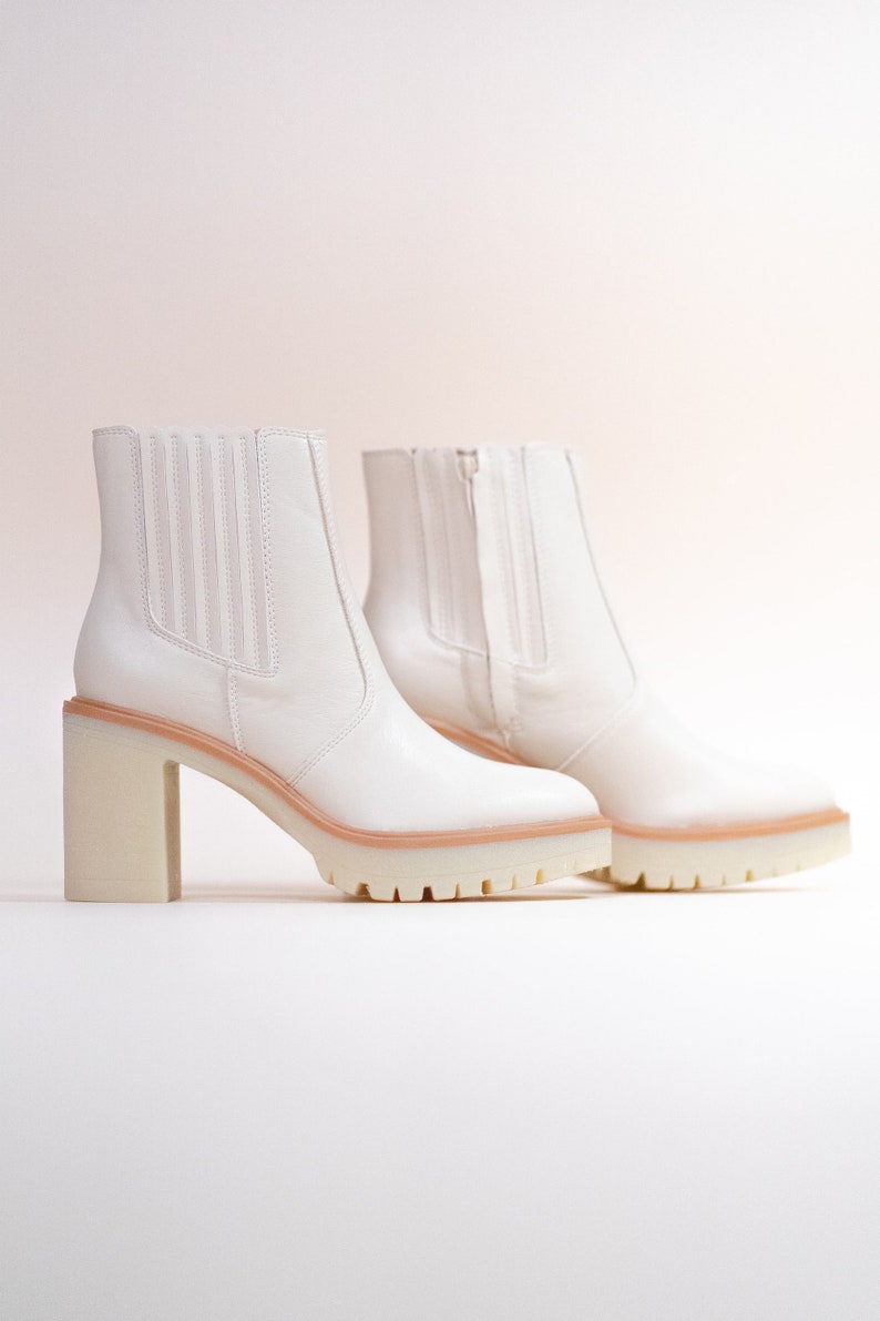 Neutral Trendy Boots, All Weather Proof Booties, Padded Insole Women ...