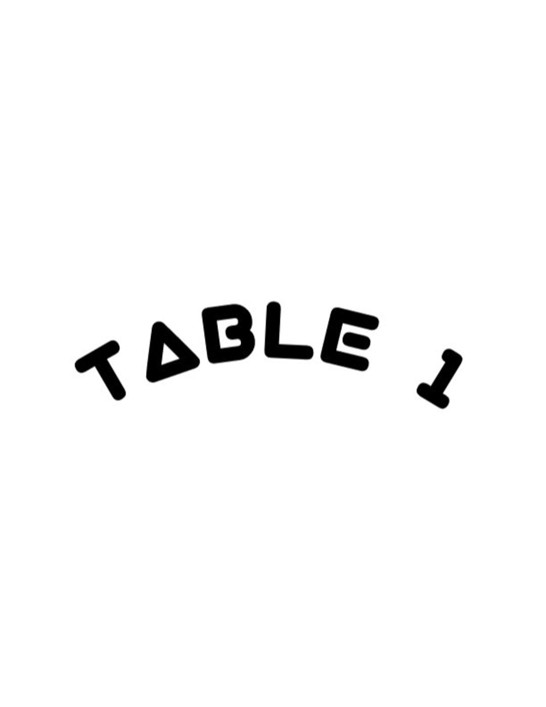 Table Sign, Wedding Sign, Number Sign - Etsy