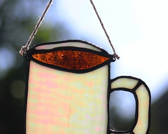 Coffee Mug Stained Glass Pattern - Etsy