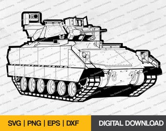 M1A2 Abrams Tank SVG | Military Vehicle SVG | Army Tank Vector | War ...