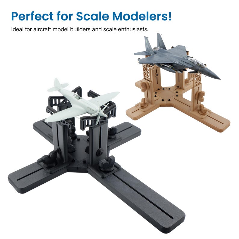 Model Aircraft Jig Stand | Adjustable Scale Model Assembly Holder for 1 ...