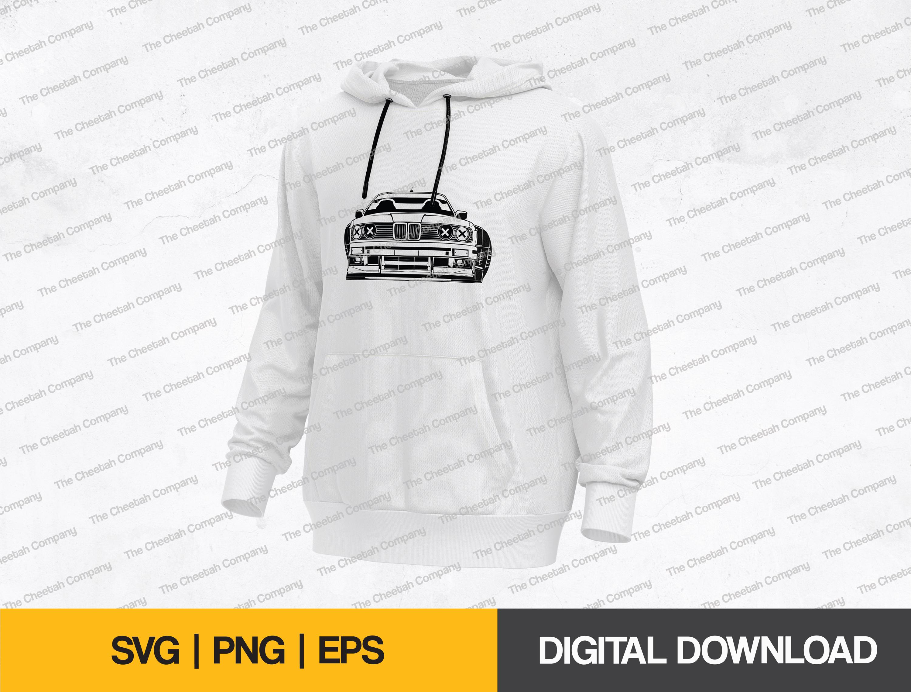 BMW E30 Drift Car Vector | Front View Svg, Png, Eps (digital Download ...