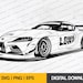 Toyota Supra MK5 Widebody Digital Download | SVG PNG EPS | Car Clipart ...
