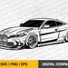 BMW M4 Coupe SVG | Tuner Car, Widebody Kit Vector, Digital Download ...