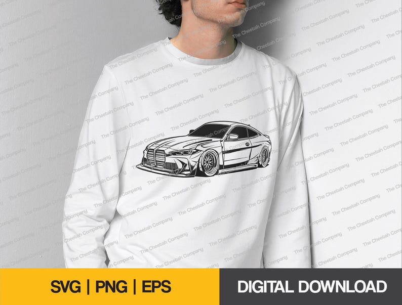 BMW M4 Coupe SVG | Tuner Car, Widebody Kit Vector, Digital Download ...